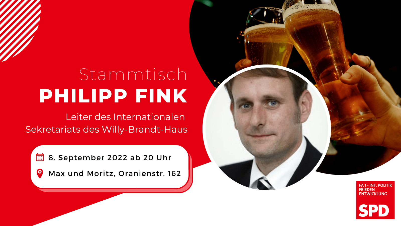 Internationaler Stammtisch des Fachausschusses I - SPD Berlin